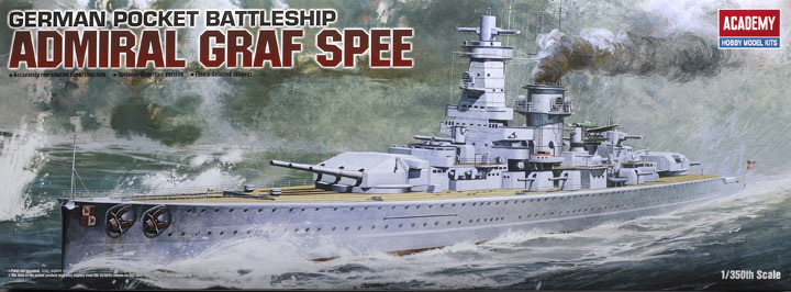 Academy 1/350 Scale Admiral Graf Spee Premium Edition Kit - revizionserver